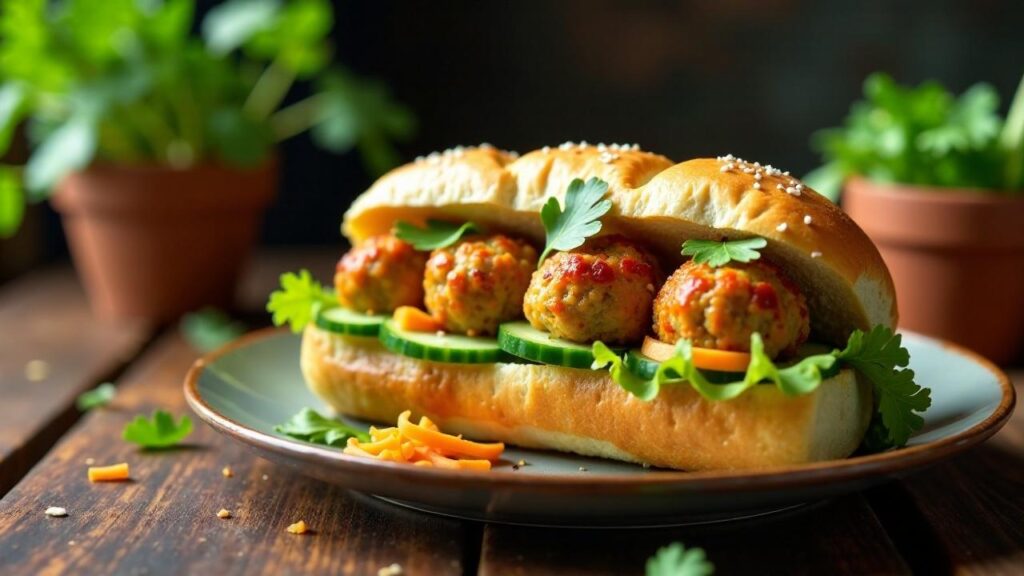 Banh Mi Xiu Mai Bi (Fleischbällchen mit Schweineschwarte) [CreaTable ...