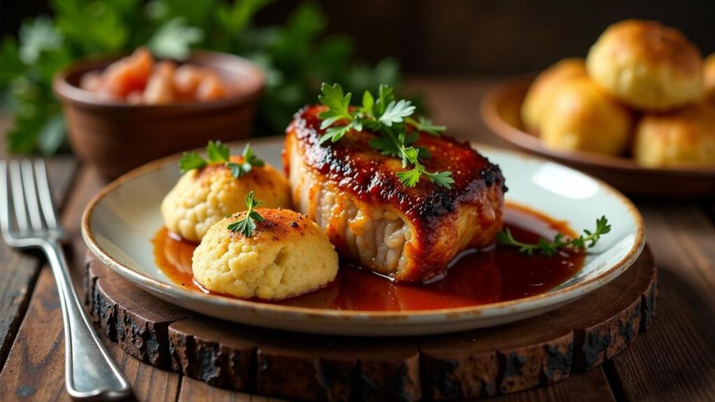 Bayerische Haxen mit Knödelsauce [CreaTable] – Rezept für Anfänger und ...