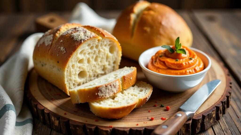 Erdgemachtes Brot mit Paprika-Butter [CreaTable] – Rezept für Anfänger ...