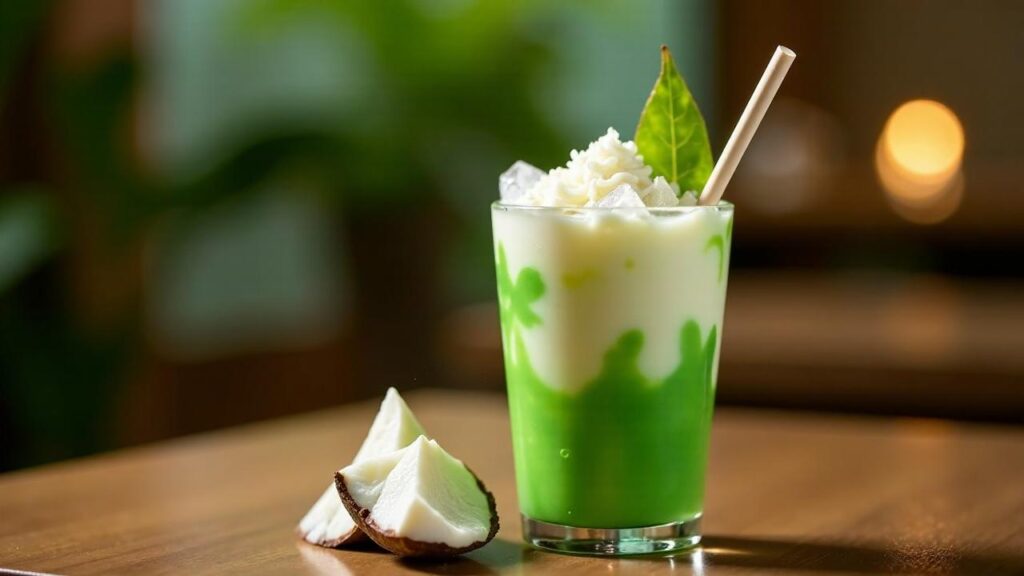 Es Cendol Dawet – Iced pandan and coconut drink [CreaTable] – Rezept ...