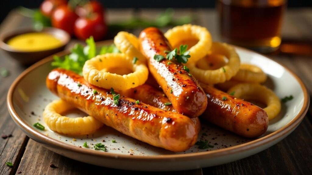 Frankfurter Würstchen mit Zwiebelringen [CreaTable] – Rezept für ...