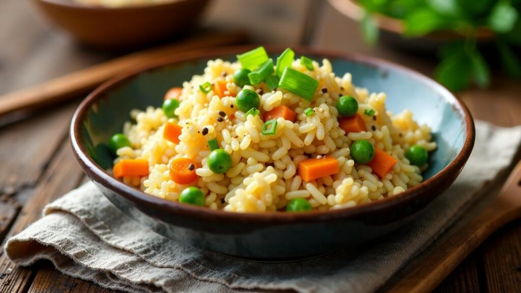 Gebratener Reis mit Gemüse [CreaTable] – Rezept für Anfänger und ...