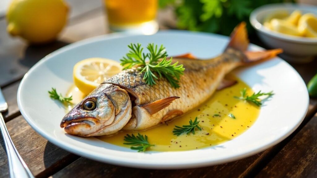 Gegrillter Hering mit Senfsauce [CreaTable] – Rezept für Anfänger und ...