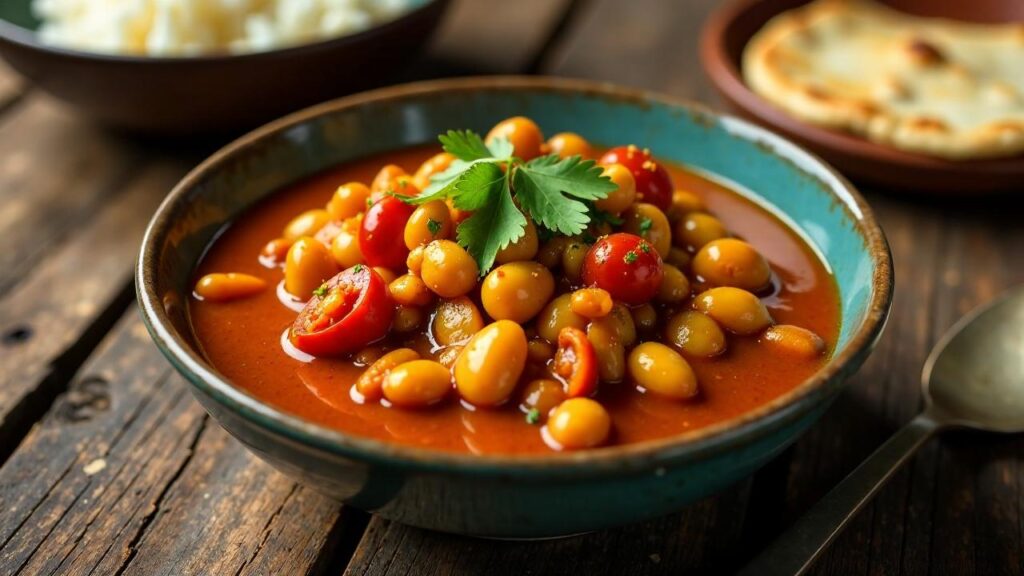 Ghanaisches Tomaten-Bohnen-Curry [CreaTable] – Rezept für Anfänger und ...