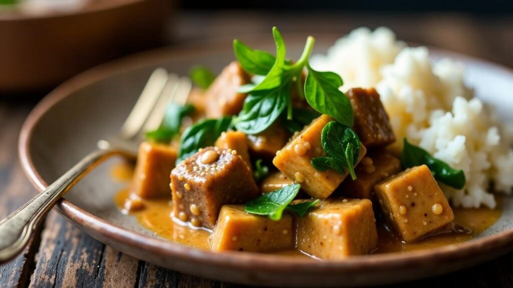 Inyama y’Uruhago: Rindfleisch mit Erdnusssauce [CreaTable] – Rezept für ...