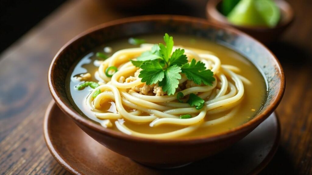 Laotische Reisnudelsuppe (Khao Piak Sen) [CreaTable] – Rezept für ...