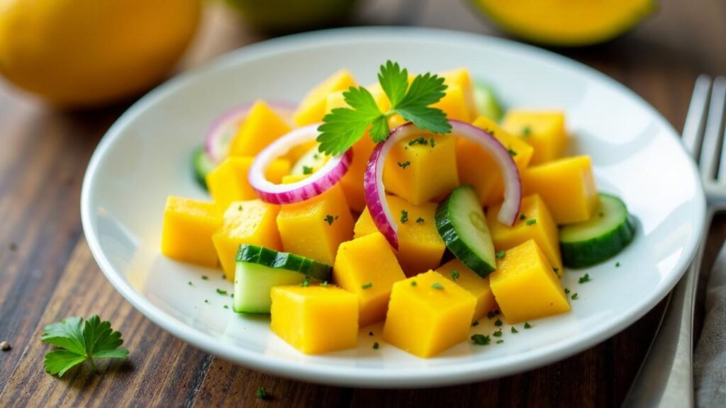 Postgurken Mango Salat