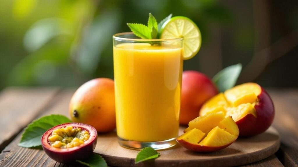 Mango-Maracuja-Smoothie aus überreifer Frucht [CreaTable] – Rezept für ...