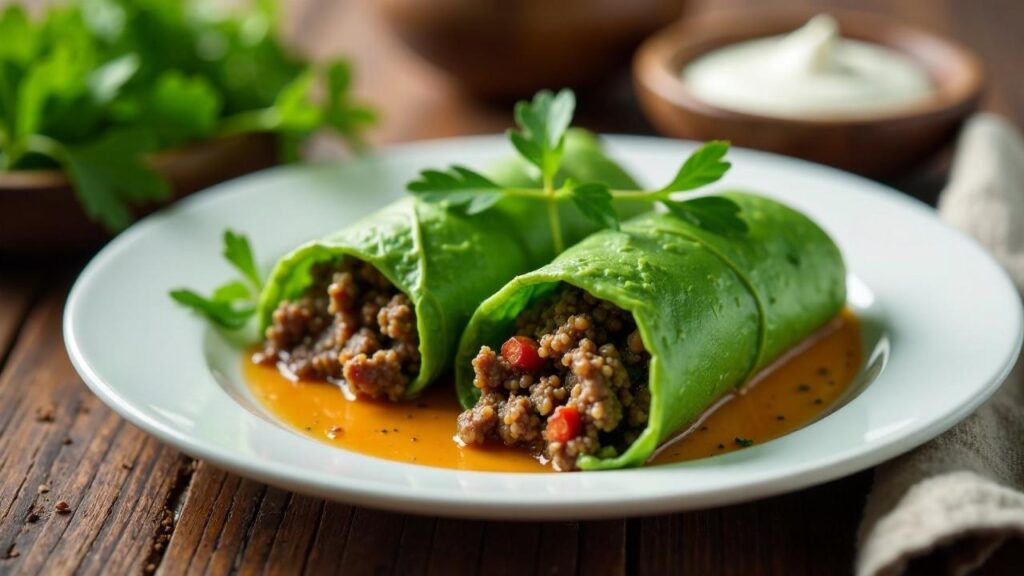 Mangold-Wickel mit Rindfleisch [CreaTable] – Rezept für Anfänger und ...
