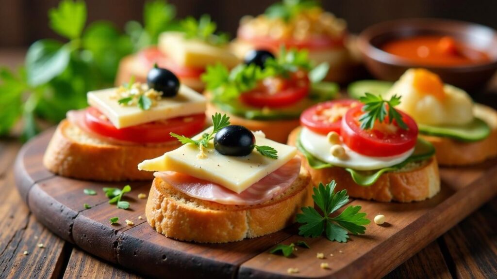 Montaditos Variados (Kleine belegte Brötchen) [CreaTable] – Rezept für ...