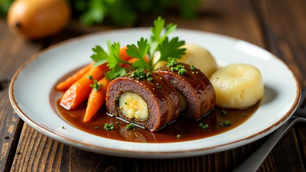 Rinderrouladen Mit Senf Kräuter Füllung Creatable Rezept Für 6582