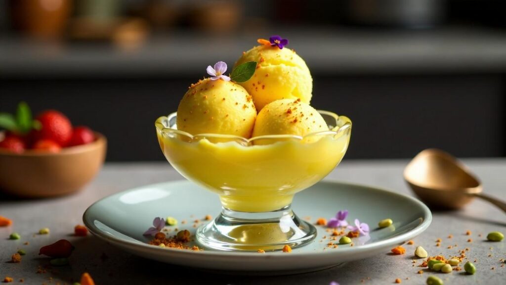 Saffron Ice Cream - Safran-Eiscreme [CreaTable] – Rezept für Anfänger ...