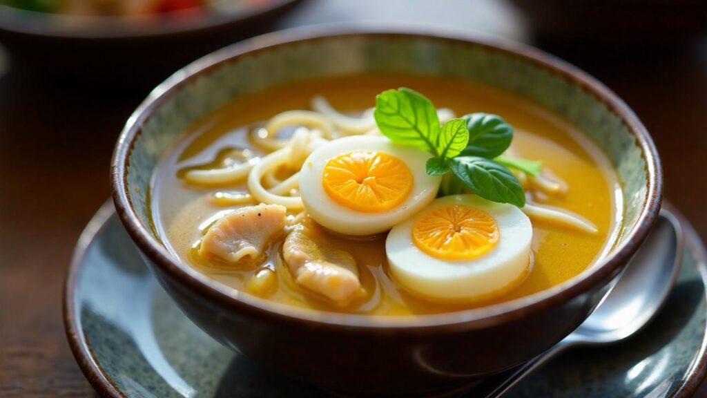 Saoto Soep – Würzige Hühnersuppe mit Sprossen und Ei [CreaTable ...