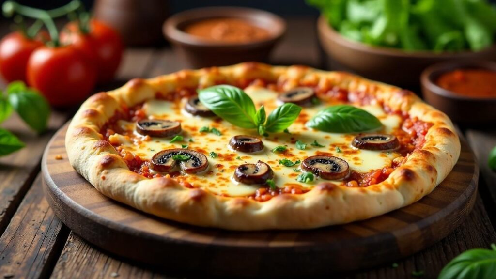 Saumagen-Pizza mit Pilzen [CreaTable] – Rezept für Anfänger und ...