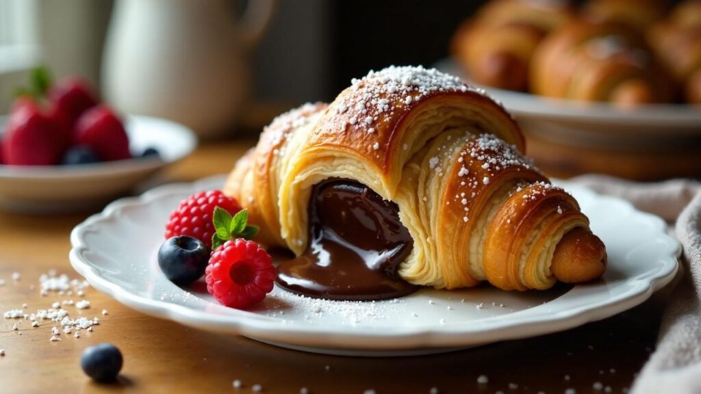 Schokoladen-Mandel-Croissants [CreaTable] – Rezept für Anfänger und ...