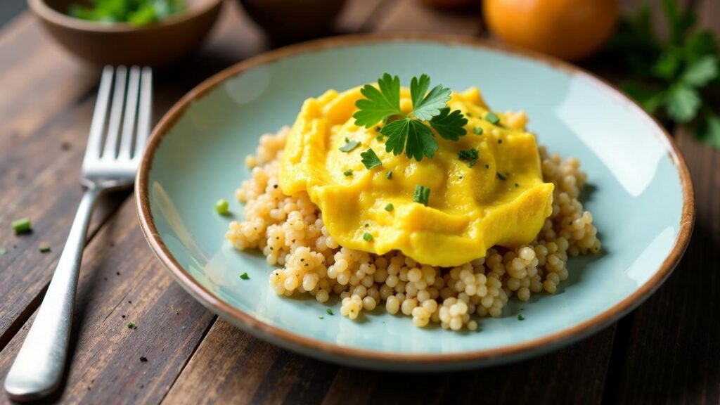 Senfeier mit Quinoa [CreaTable] – Rezept für Anfänger und Chefkoch ...