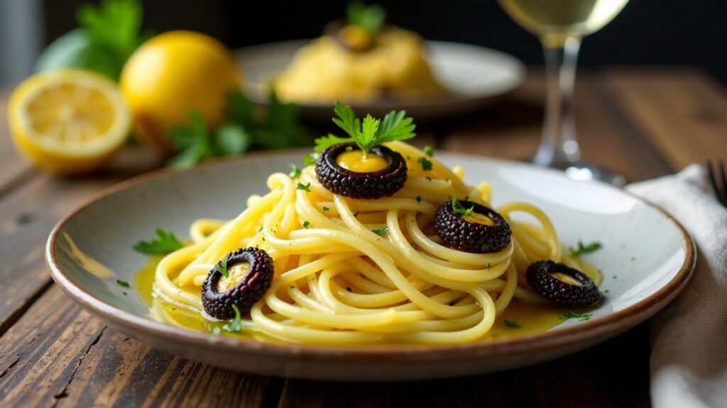 Spaghetti aux Oursins – Spaghetti mit Seeigeln [CreaTable] – Rezept für ...