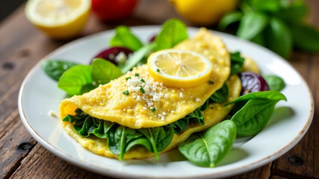 Spinat-Omelette mit Zitronensaft [CreaTable] – Rezept für Anfänger und ...