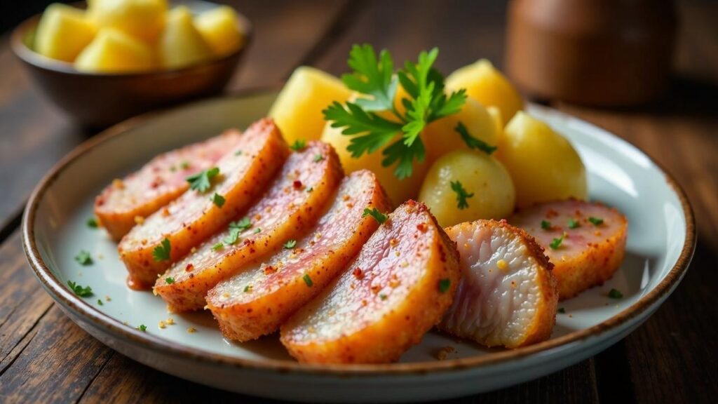 Stegt flæsk – Gebratener Schweinebauch [CreaTable] – Rezept für ...