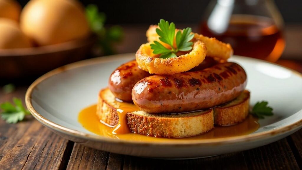 Thüringer Rostbratwurst auf süßem Brot [CreaTable] – Rezept für ...