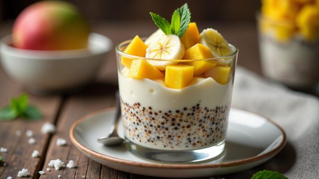 Tropical Fruit Chia Pudding [CreaTable] – Rezept für Anfänger und ...